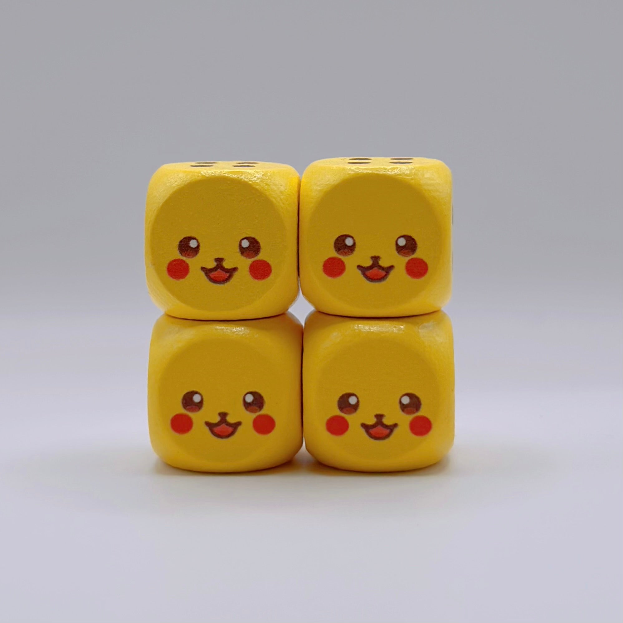 PTCG PCG Pika Dice – Custom Wood Dice | wimmie – wimmie.shop
